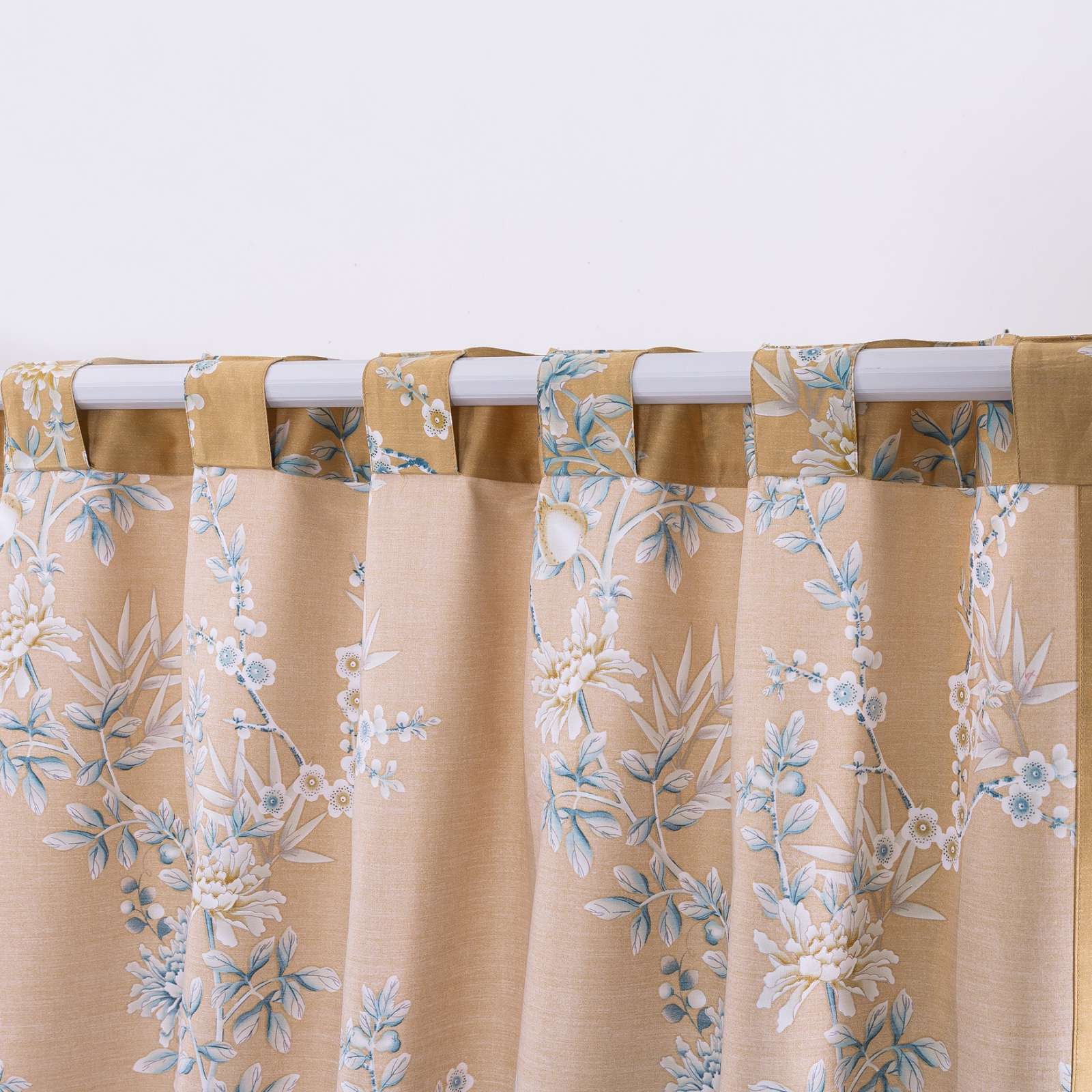 Vintage Chinoiserie Garden Luxury Window Curtains 2pc Set Floral ...