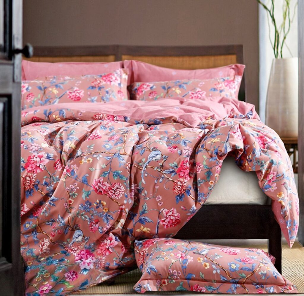 Botanical Garden Duvet Cover Set Washed Brushed Cotton Colorful ...